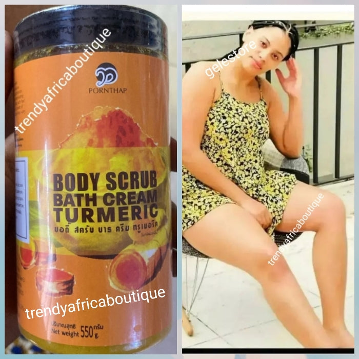 Another banga!! Pornthap body scrub bath cream Turmeric 550g x 1 anti – Trendy Africa Boutique