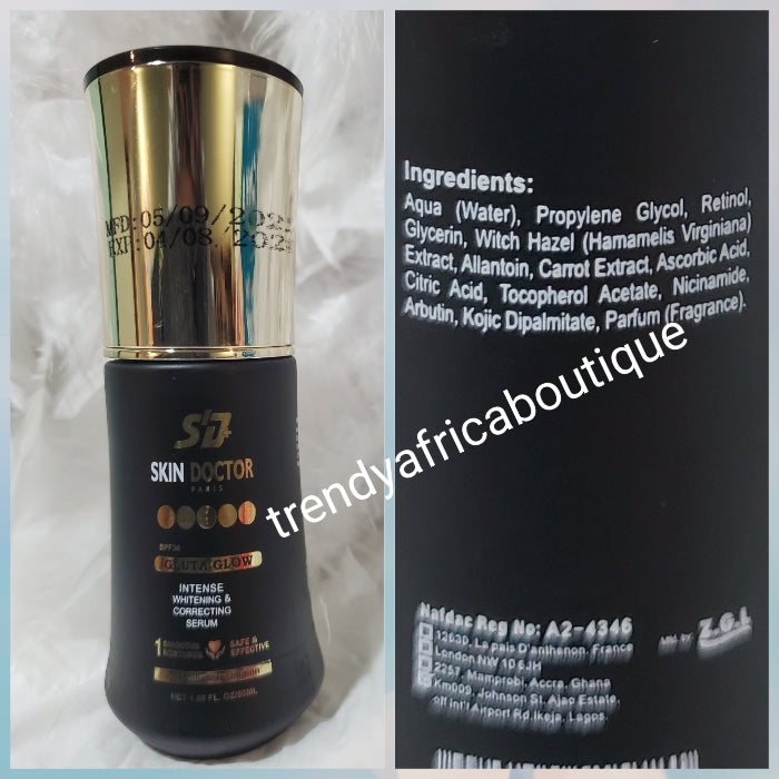 Skin Doctor Glutathione Glow intense whitening serum body corrector Fo ...