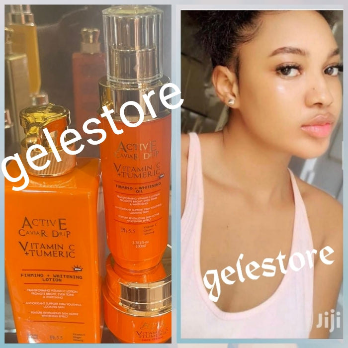 3pcs combo of Active Caviar with Vitamin C & tumeric skin firming, whi ...