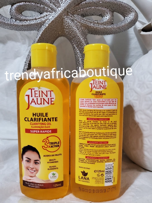 X 1 Teint Jaune clarifying serum/oil super rapid triple action 125mlx1 ...
