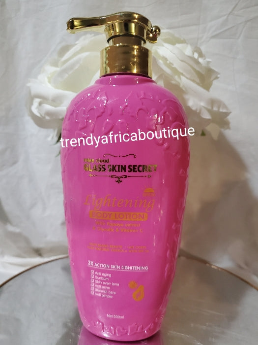 Miss Cloud Glass skin secret face & body lotion with papaya, glycolic ...