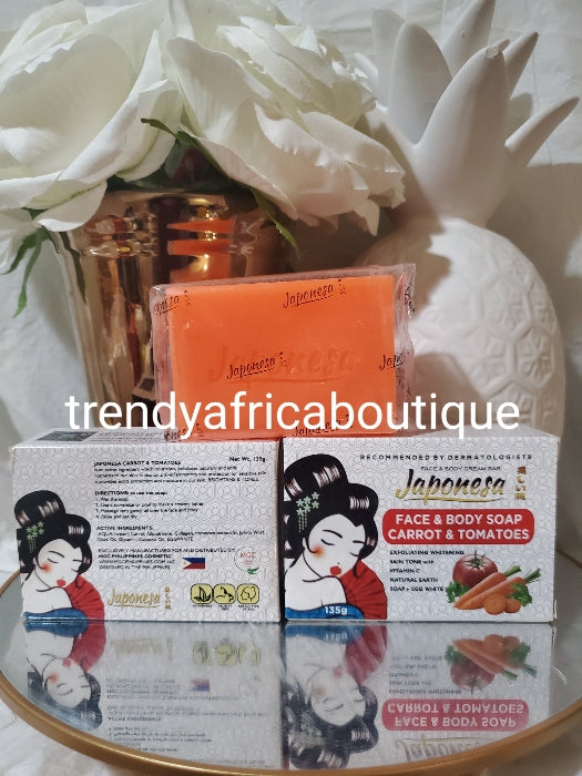 X 2 Japonesa face and body soap with carrot & tomatoes extracts ...