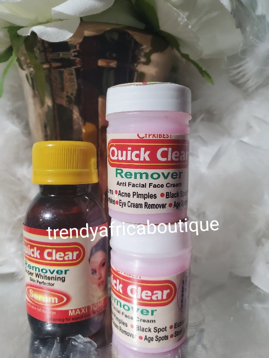 3pcs set: x 1 Quick clear perfector serum 40ml PLUS 2 quick clear face ...