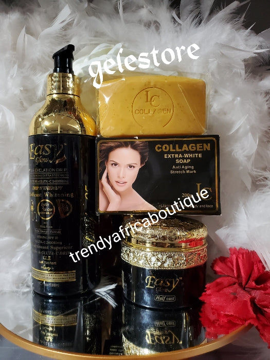 3pcs. AUTHENTIC EASY glow body milk with Gluta Rose, glutathione extra ...