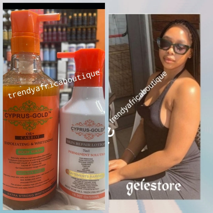 2pcs. Banga: Cyprus-gold skin Repair body lotion. Permanent solution 7 ...