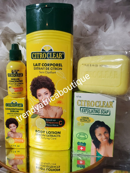 3pcs set ; 500ml Citro Clear body lotion lemon extracts clarifying car ...