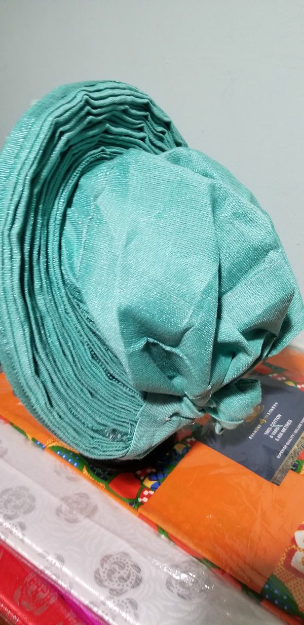 Mint green Auto-gele beaded and stoned. All made gele ready to wear. O ...