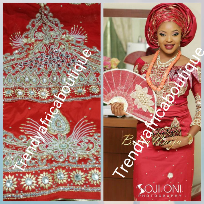 Assorted Colors of Igbo traditional wedding George wrapper. Heavily be ...