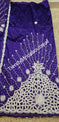New arrival purple Hand stoned Silk George Wrapper. Classic design in ...