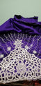 New arrival purple Hand stoned Silk George Wrapper. Classic design in ...