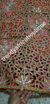 Red VIP/Celebrant Supper quality Silk George Wrapper for High society ...