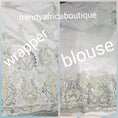 Price drop!! Pure White/White hand stoned Silk George wrapper. Nigeria ...