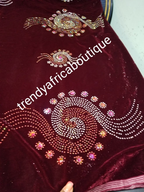 Clearance Wine Velvet wrapper. Original quality beaded and stoned. Use ...