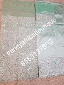 Mint Green/silver crystal hand stoned VIP celebrant George wrapper for ...