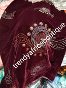Clearance Wine Velvet wrapper. Original quality beaded and stoned. Use