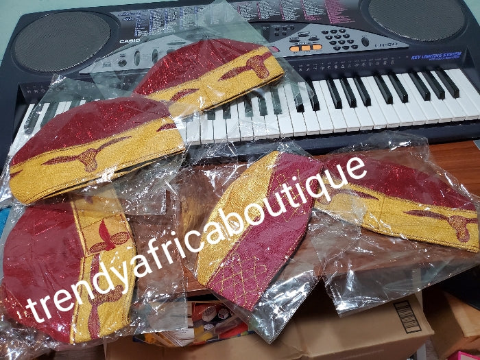 Nigerian native Agbada Men-cap. For big traditional Ceremonies. Wine a ...