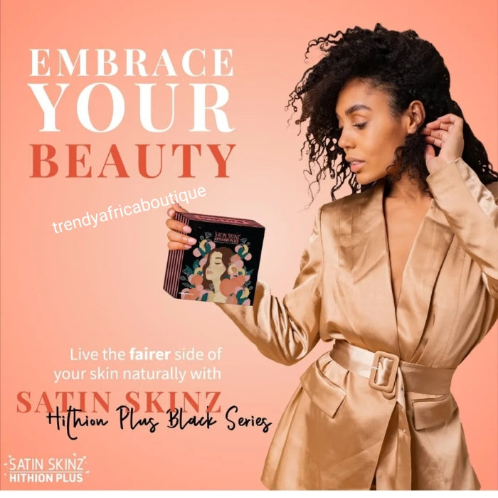 Satin skinz hithion PLUS black skin supplements x 1 pack, with 15 sach ...