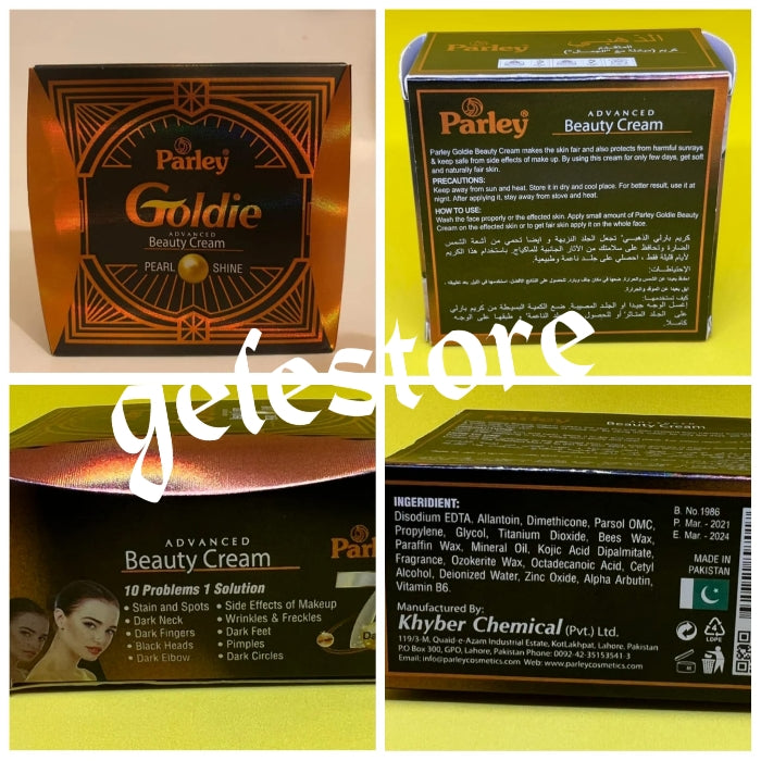 Parley Goldie advanced beauty face cream, pearl shine. 10 problems 1 s ...